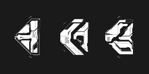 Cyberpunk Futuristic Cyber Vector Images (over 7,200)