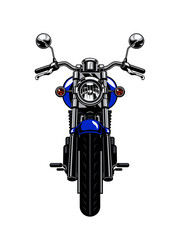 Chopper Motorcycle Front View Vector Images (over 250)