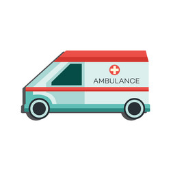Medical emergency car icon isolated on white Vector Image