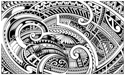How To Draw Hawaiian Tribal Designs Step By Step