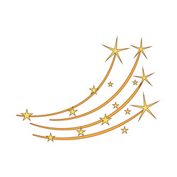 Portal magic star arch cartoon Royalty Free Vector Image