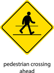 One-way traffic sign on white background Vector Image