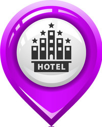 Hotel Icon Map Pointer Vector Images (over 3,000)