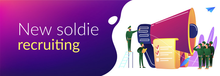 Compulsory military service concept Royalty Free Vector