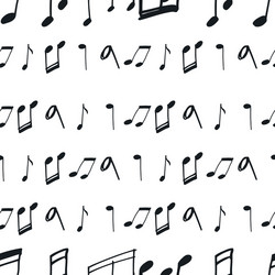 Music seamless background Royalty Free Vector Image