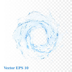 Water splash circle Royalty Free Vector Image - VectorStock