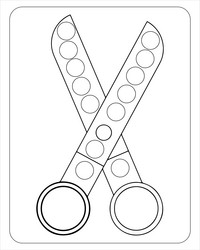 Back to school dot marker activity for kids Vector Image