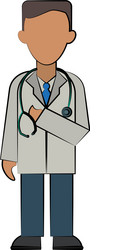 Doctor avatar full body icon image Royalty Free Vector Image