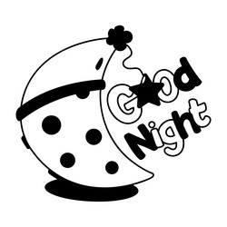 Good Night Sticker Vector Images (over 1,000)