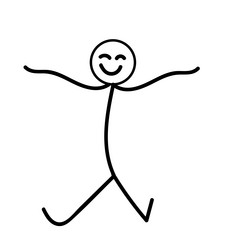 Stickman Laughing Vector Images (88)