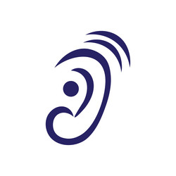 Hearing logo Royalty Free Vector Image - VectorStock