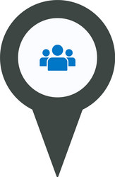 Location man person pin place point user icon Vector Image