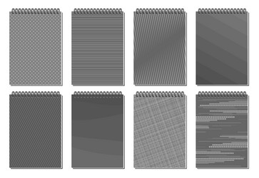 Spiral notebook covers Royalty Free Vector Image