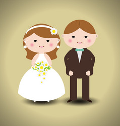 Wedding couple Royalty Free Vector Image - VectorStock