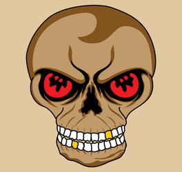 Crying skull Royalty Free Vector Image - VectorStock