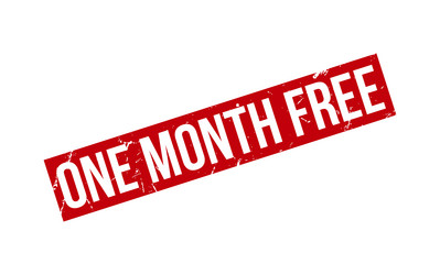 One month free rubber stamp seal Royalty Free Vector Image