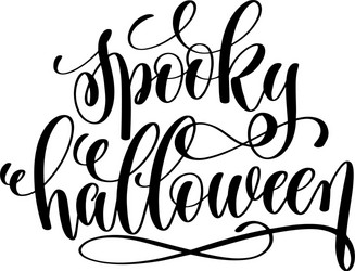 Spooky lettering with a ghost Royalty Free Vector Image