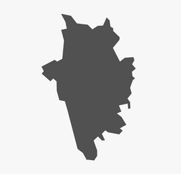 Chitradurga district map karnataka state india Vector Image