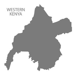 Kenya map with states and modern round shapes Vector Image