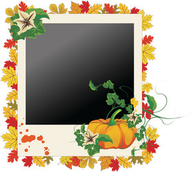 Colorful autumn backdrop Royalty Free Vector Image