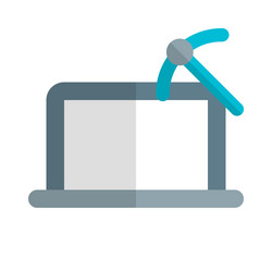 Disassemble laptop for repair or modification Vector Image