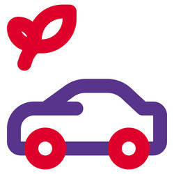 Non-polluting vehicle ready to drive Royalty Free Vector