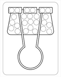 Back to school dot marker activity for kids Vector Image