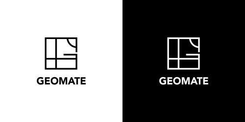 Modern and professional geographic theme logo Vector Image