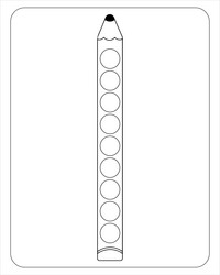 Back to school dot marker activity for kids Vector Image