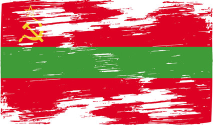Flag of transnistria with old texture Royalty Free Vector