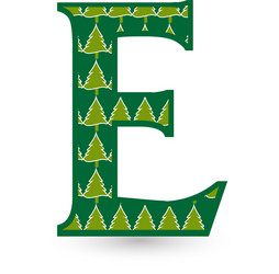 Christmas Font Letter E Vector Images (over 220)