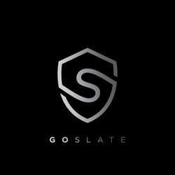 Modern and unique gs initial circle logo design Vector Image