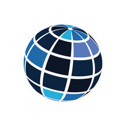 Global technology logo Royalty Free Vector Image