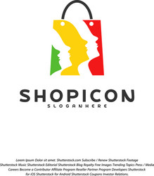 Two heads human intelligence logo Royalty Free Vector Image