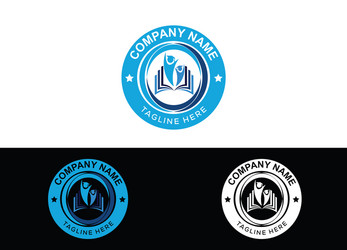 Technology e-learning logo or icon design Vector Image