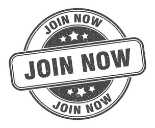 Join now stamp join now label round grunge sign Vector Image