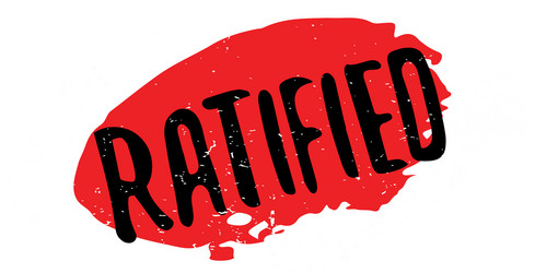 Ratified rubber stamp Royalty Free Vector Image