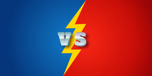 Letters intertwined v and s vs versus logo Vector Image