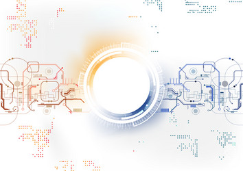 Ict information and communication technology Vector Image