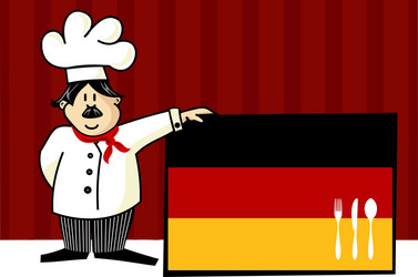 German food cuisine Royalty Free Vector Image - VectorStock