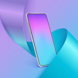 Realistic smartphone mockup 3d mobile phone Vector Image