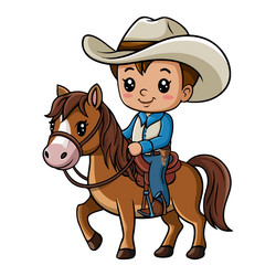 Cowboy stickers set clipart calculations Vector Image