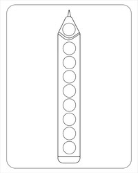 Back to school dot marker activity for kids Vector Image
