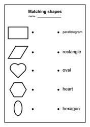 Geometry shape matching game educational Vector Image