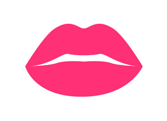 Lips sex pink icon women Royalty Free Vector Image