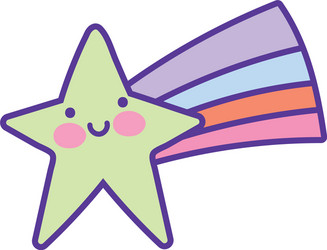 Isolated star cartoon design Royalty Free Vector Image