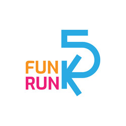 Black silhouette marathon run event finisher logo Vector Image