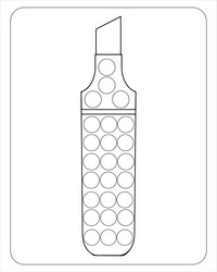 Back to school dot marker activity for kids Vector Image