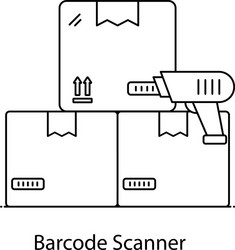Barcode scanner Royalty Free Vector Image - VectorStock