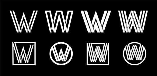 W1 logo Royalty Free Vector Image - VectorStock
